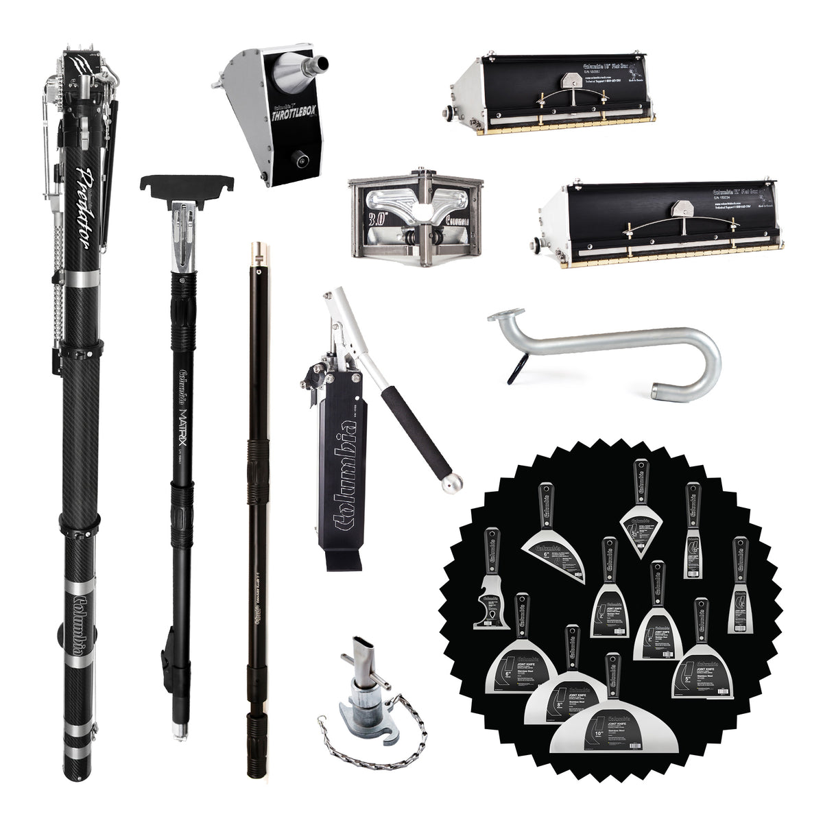 Columbia Full Taping Set with Carbon Fiber Taper with Bonus Hand Tool ...