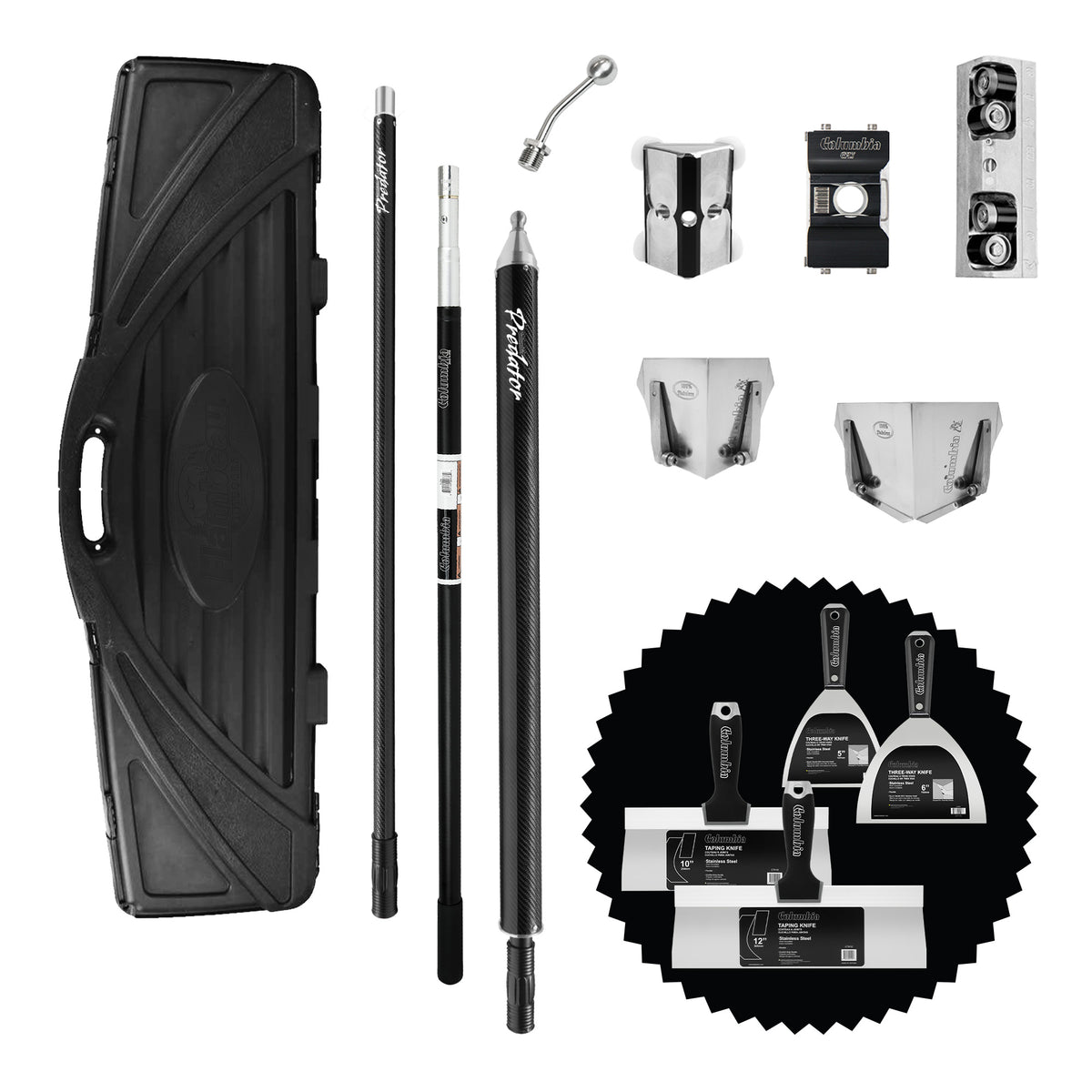 Columbia Predator Semi-Automatic Taping Tool Set with Bonus Hand Tool ...