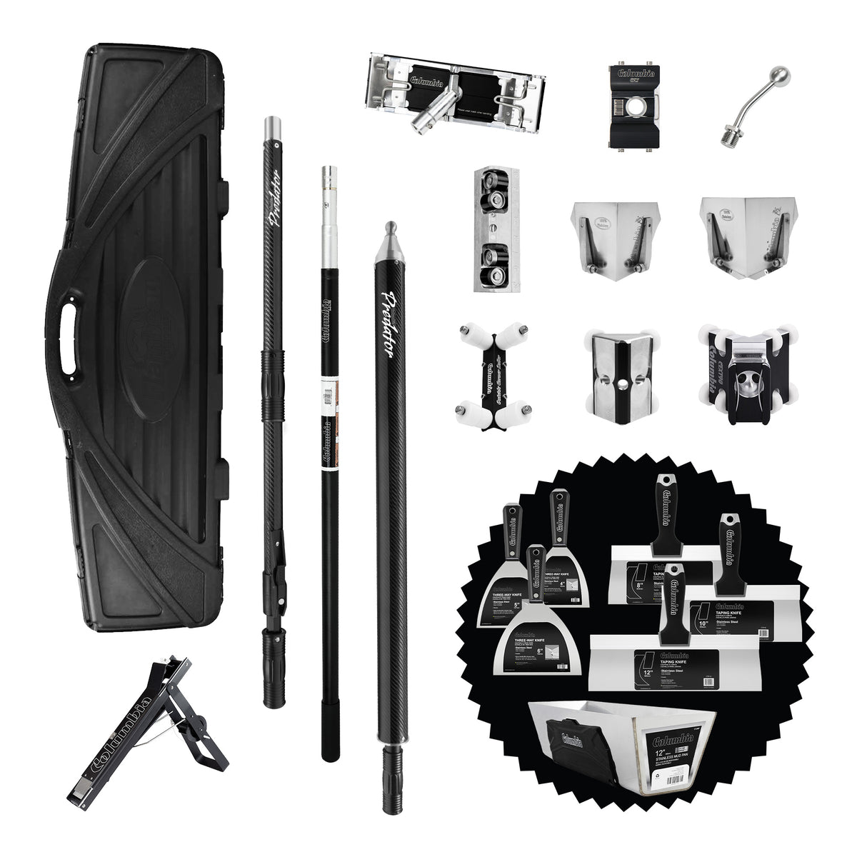 Columbia Predator Full Semi-Automatic Taping Tool and Sanding Set with ...