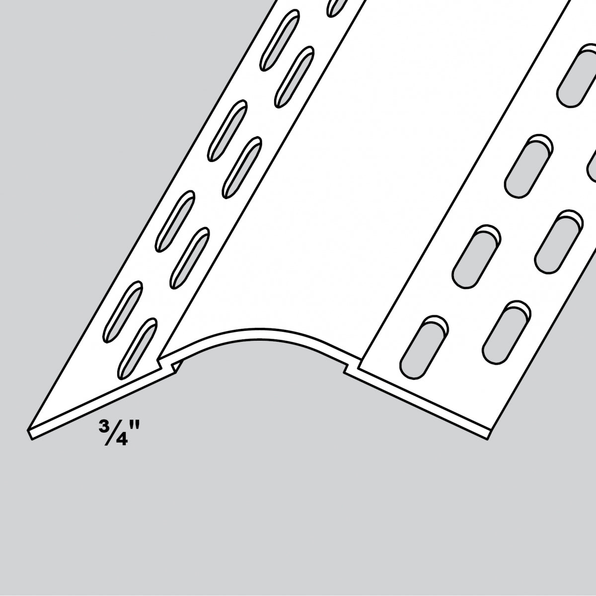 Trim-Tex ¾" R. Large Bullnose Splayed Corner Bead – CSR Building Supplies
